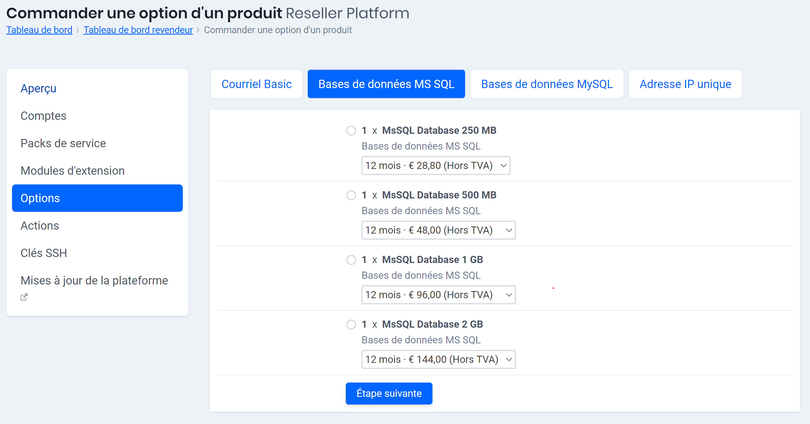 Mise à jour d’une base de données/boîte mail existante - Combell support